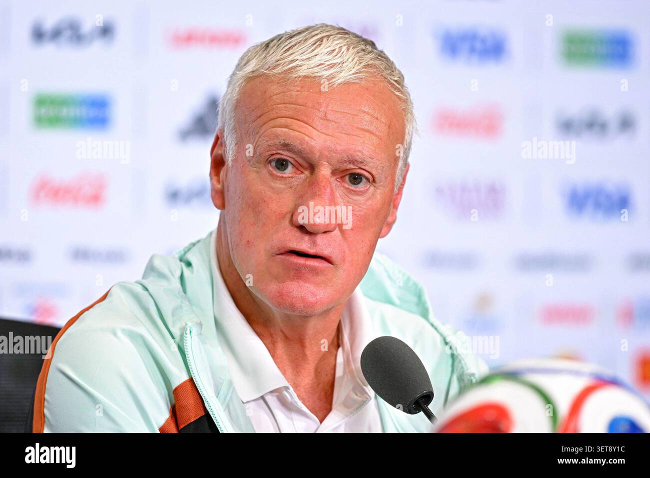 France's head coach Didier DESCHAMPS gives a press conference at ...