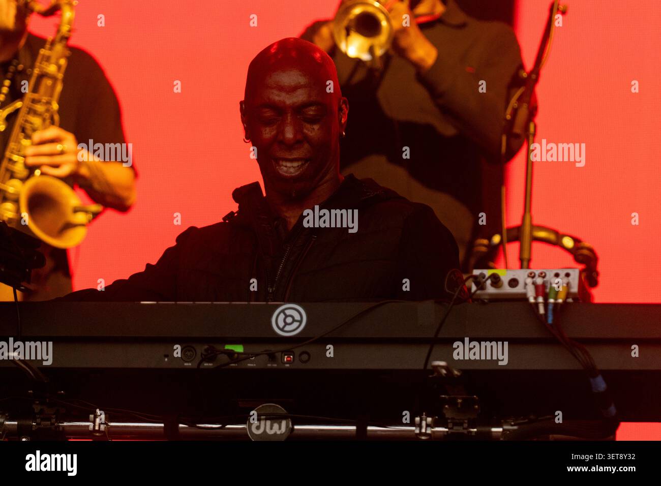 Thetford, UK, 21 June, 2026. UB40 in concert. Pictured left to right ...