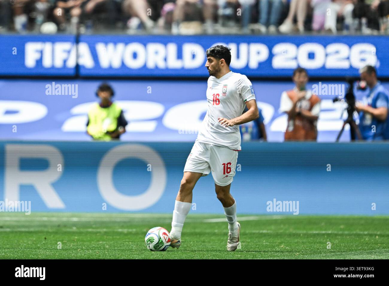 Mehdi Torabi of IR Iran controls the ball during a FIFA Men’s World Cup ...