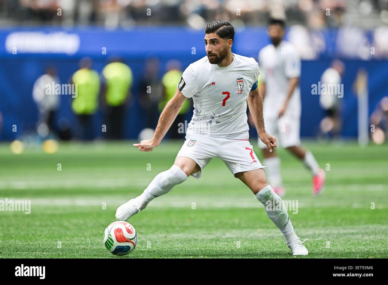 Alireza Jahanbakhsh of IR Iran controls the ball during a FIFA Men’s ...