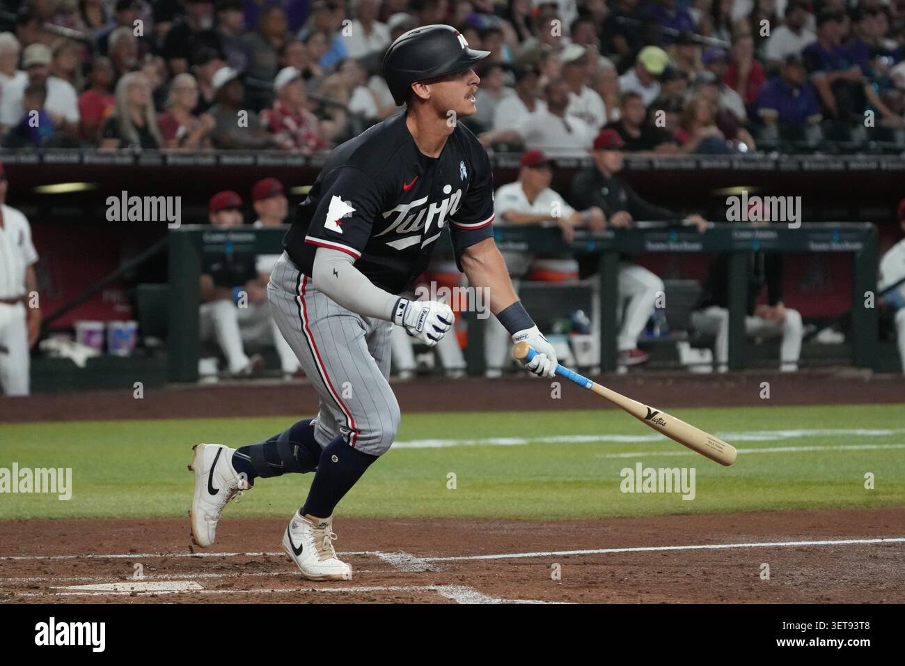 Minnesota Twins left fielder Kyler Fedko (51) against the Arizona ...