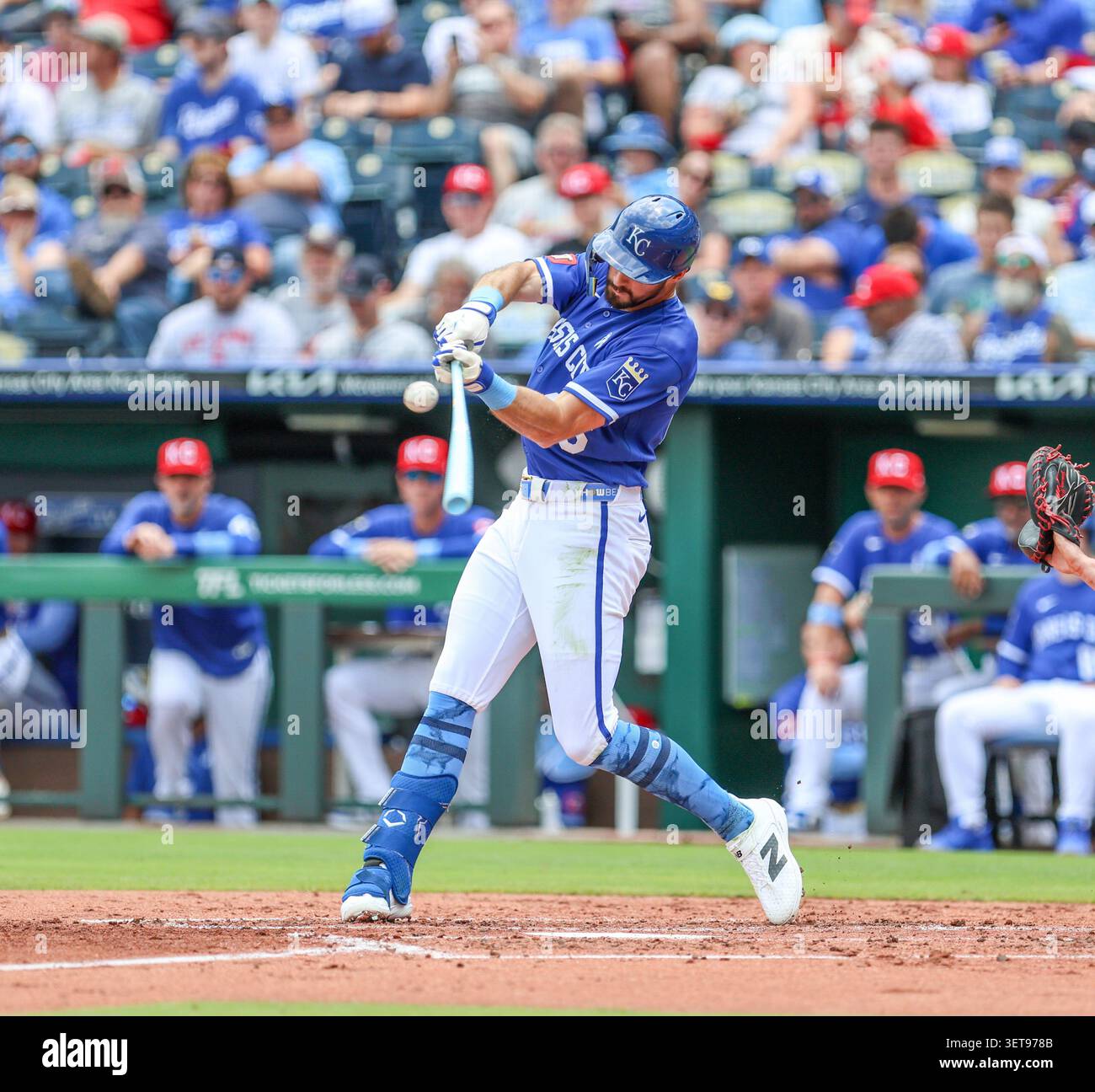 JUN 21, 2026: Kansas City Royals outfielder Kameron Misner (26) hits a ...