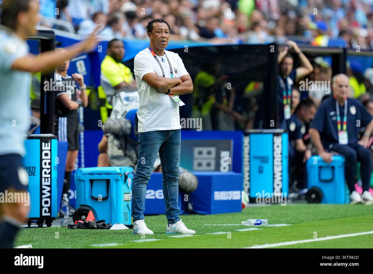 Trainer Pedro Leitao Brito (Cabo Verde) looks on during the FIFA World ...