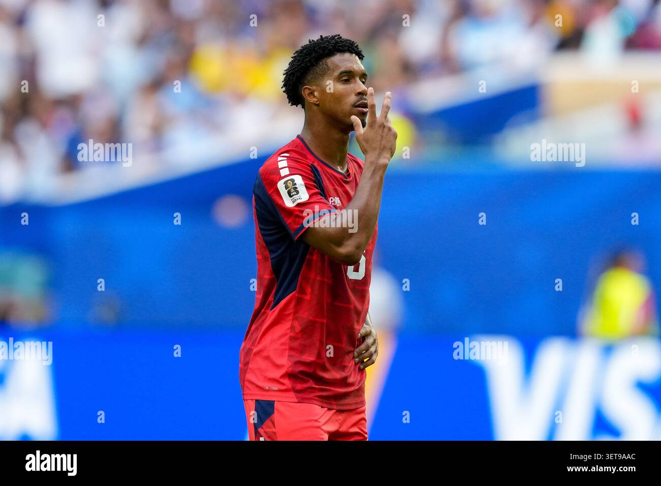 Kevin Pina (Cabo Verde) gestures during the FIFA World Cup 2026 Group H ...
