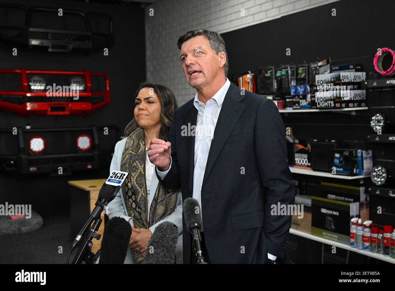 Australian Opposition leader Angus Taylor and shadow Minister for Small ...