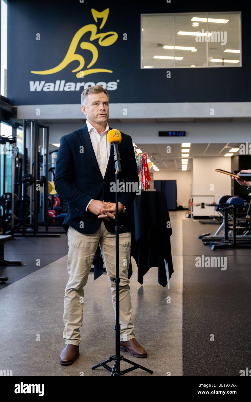 New Director of Women’s High Performance, Tim Walsh speaks to the media ...
