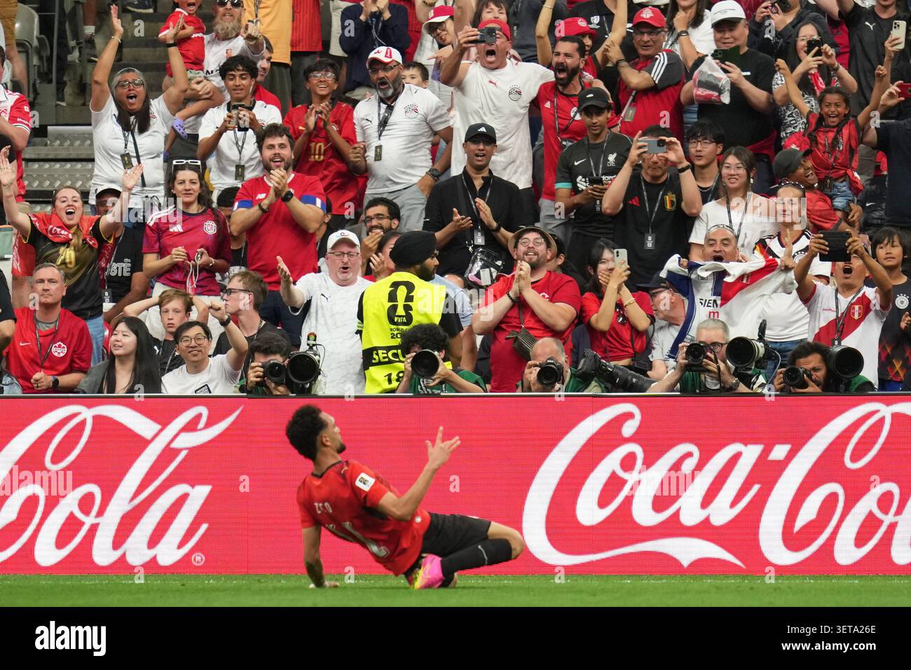 Egypt's Mostafa Zico (11) celebrates after scoring his side's first ...