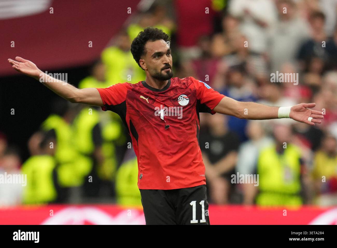 Egypt's Mostafa Zico (11) celebrates after scoring his side's first ...