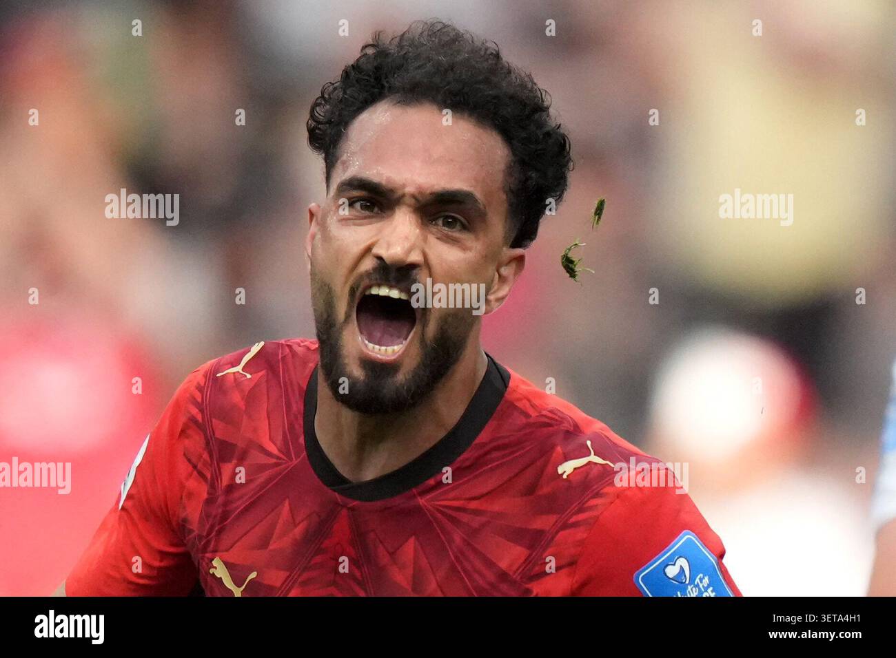 Egypt's Mostafa Ziko (11) celebrates his goal during second half World ...