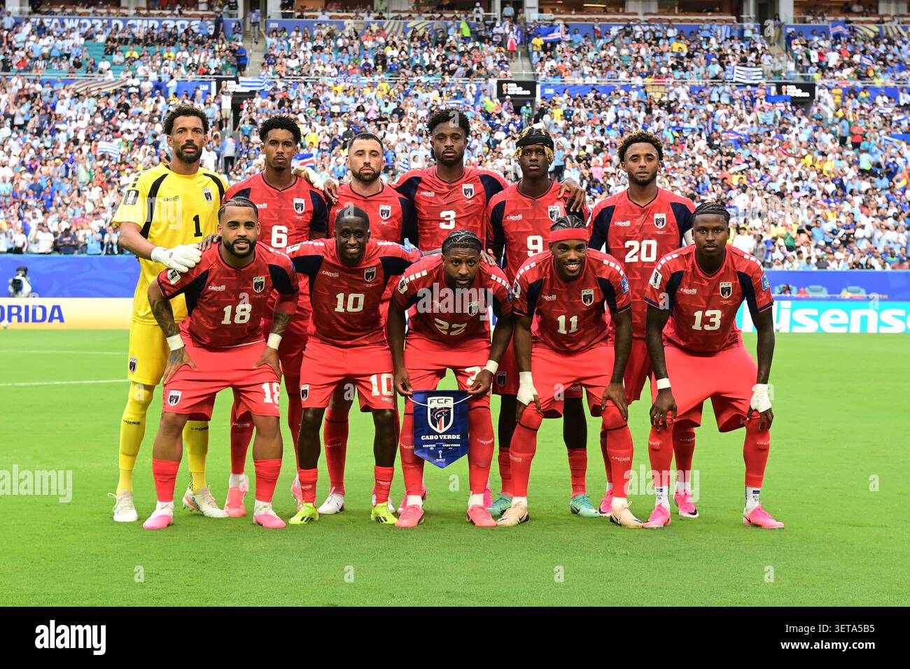 Cabo Verde poses for a team photo prior to the Group Stage match ...