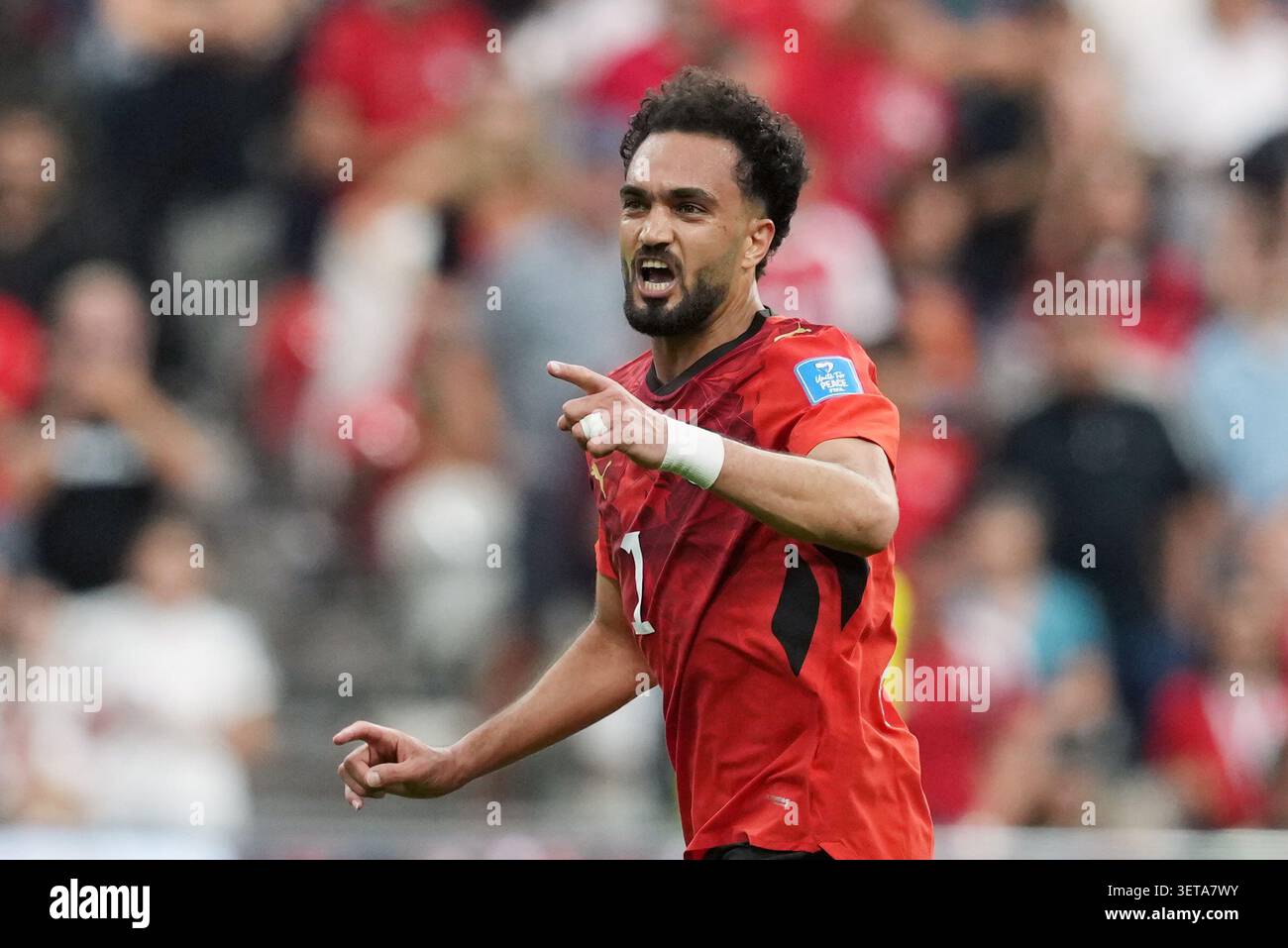 Egypt's Mostafa Ziko (11) celebrates his goal against New Zealand ...