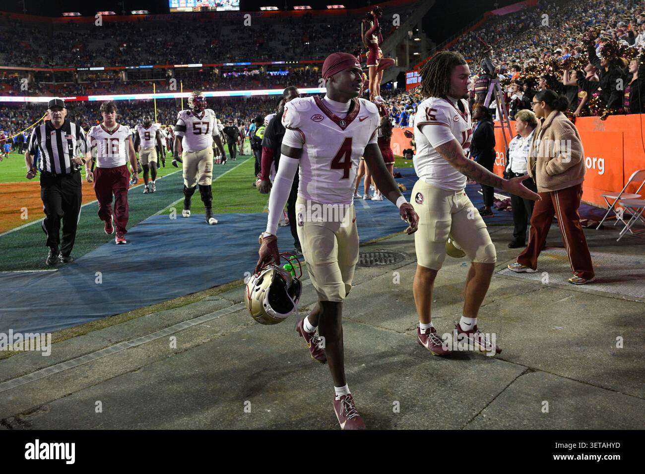 Florida State defensive back Charles Lester III (4) and wide receiver ...