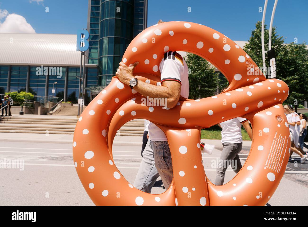 Toronto, Canada - June 20, 2026: German soccer fan with inflatable ...