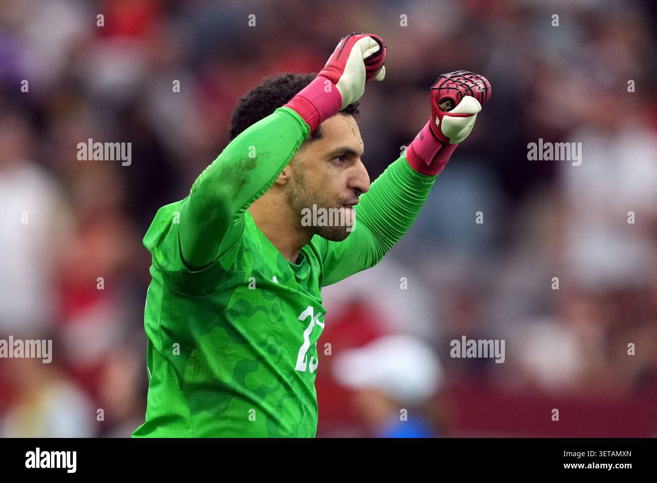 Egypt's Mostafa Shobeir (23) celebrates the win over New Zealand during ...