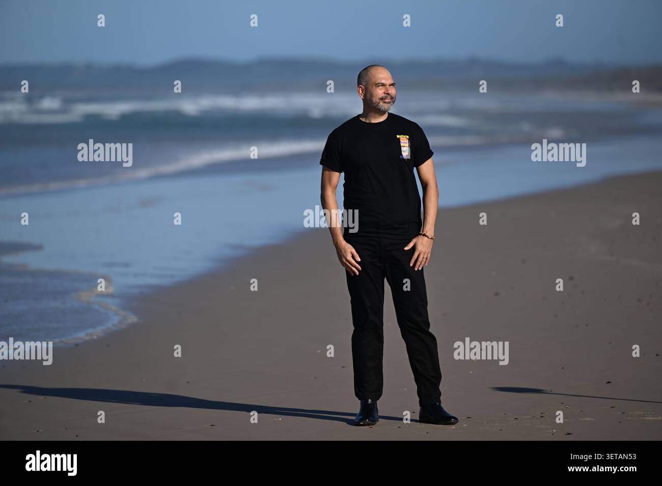 New artistic director of the Darwin Festival, Ben Graetz is seen posing ...