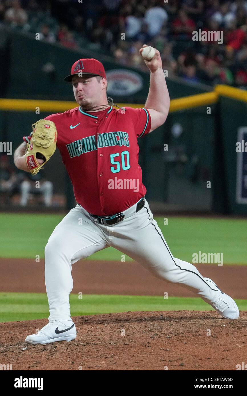 Arizona Diamondbacks pitcher Philip Abner during a baseball game ...