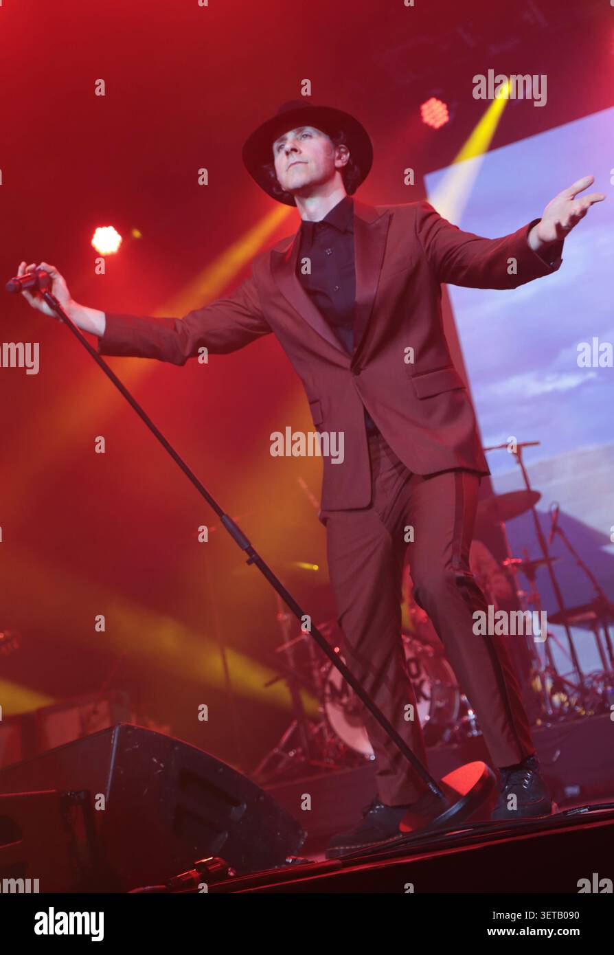 Maximo Park performs at the Isle of Wight Festival 2026 - Seaclose Park ...
