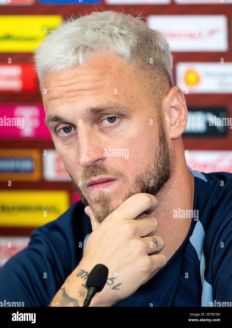Marko Arnautovic (AUT) on Friday, June 19, 2026, during a press ...