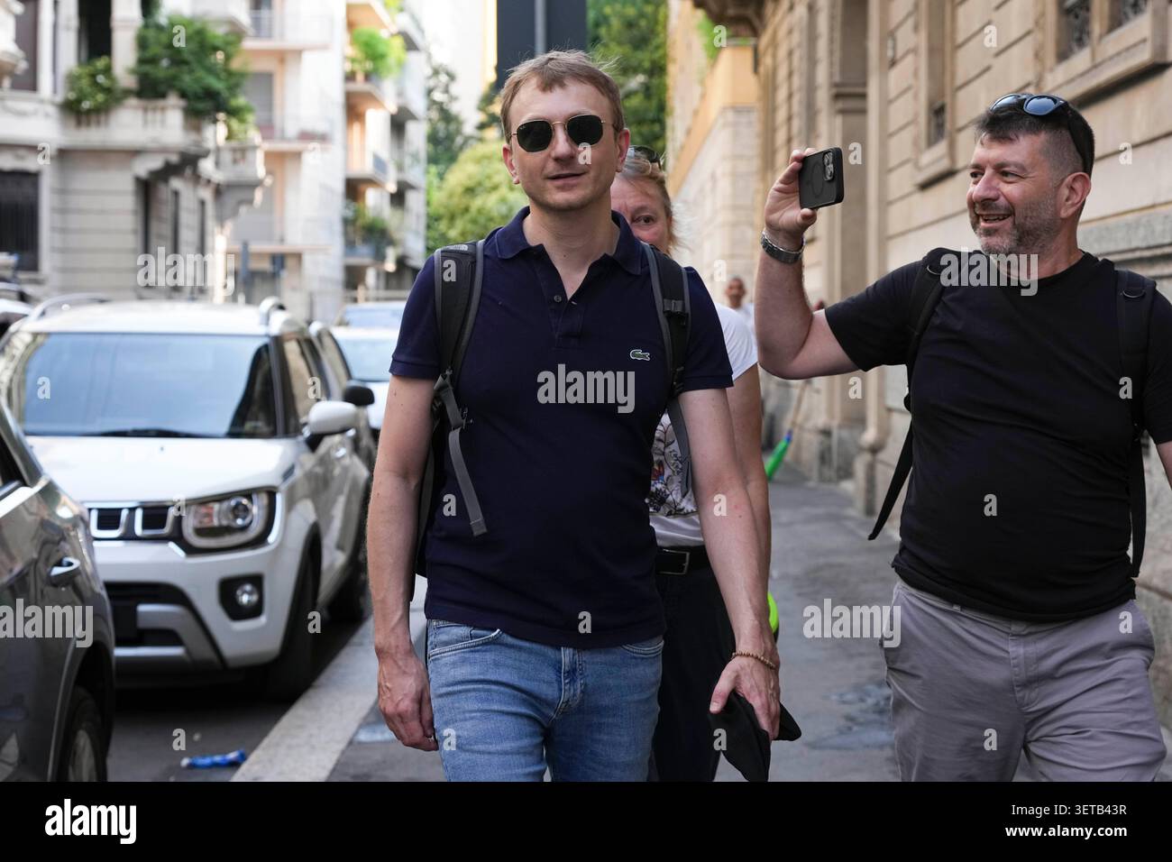 Alberto Stasi si reca a lavoro in zona Moscova , Milano (Italy) June 22 ...