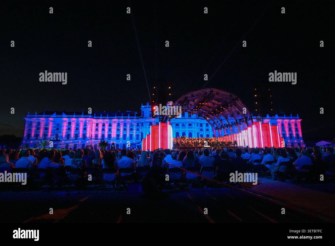 The final rehearsal for the Vienna Symphony Orchestra’s Midsummer Night ...