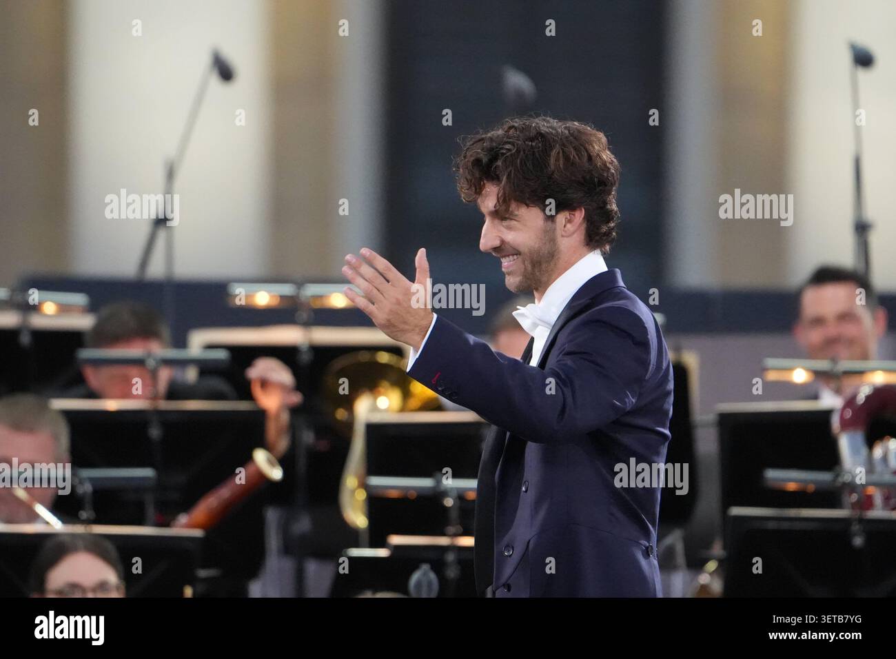 The final rehearsal for the Vienna Symphony Orchestra’s Midsummer Night ...