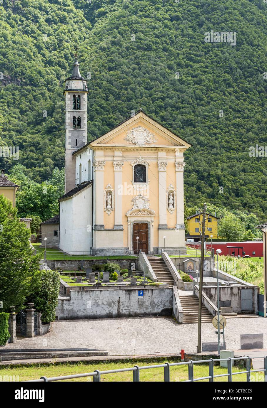 The Church of San Secondo in Ludiano, a picturesque hamlet of ...