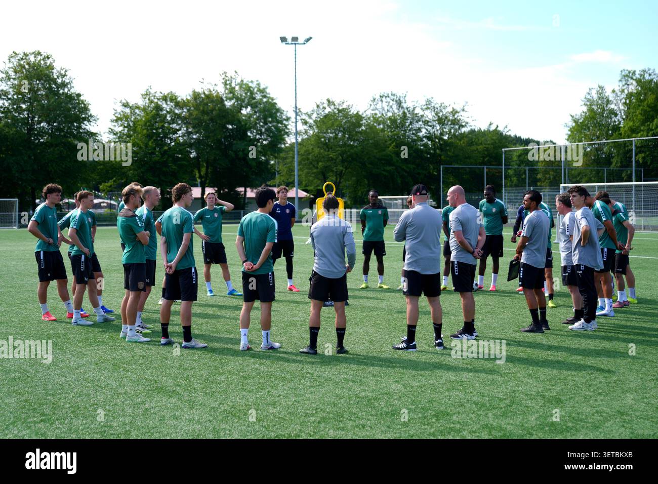 Dordrecht - Players and staff during the first training of the 2026/ ...