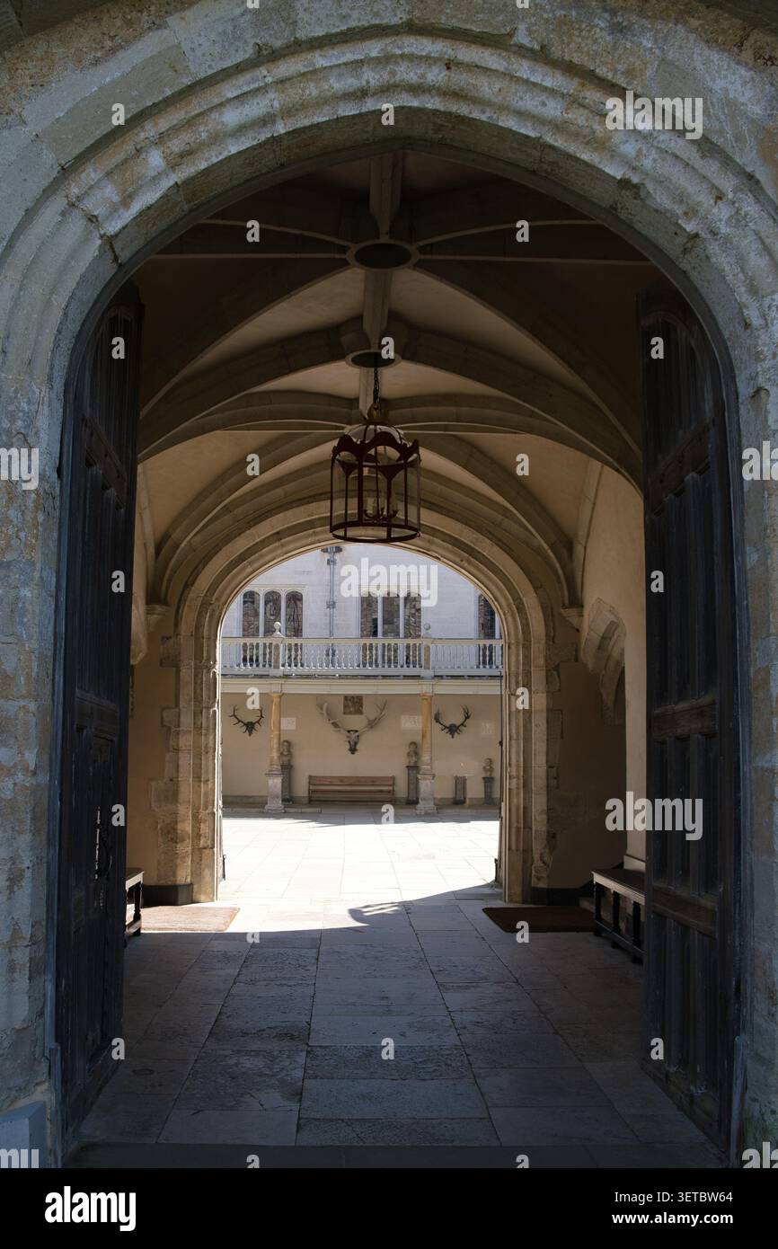 View of the vaulted passage of Gate house Tower looking into the Stone ...