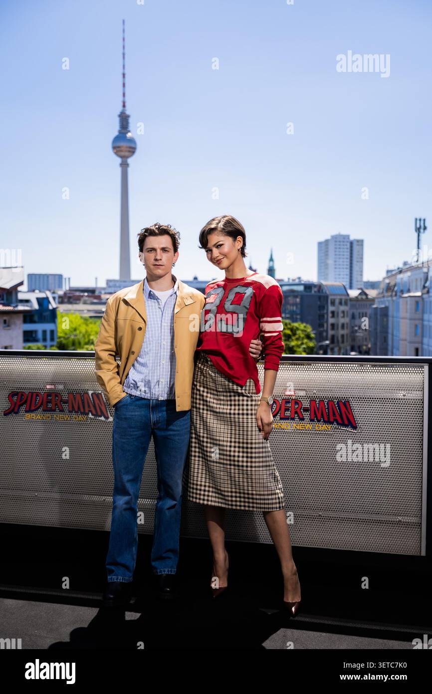 22 June 2026, Berlin: Tom Holland and Zendaya, both actors ...