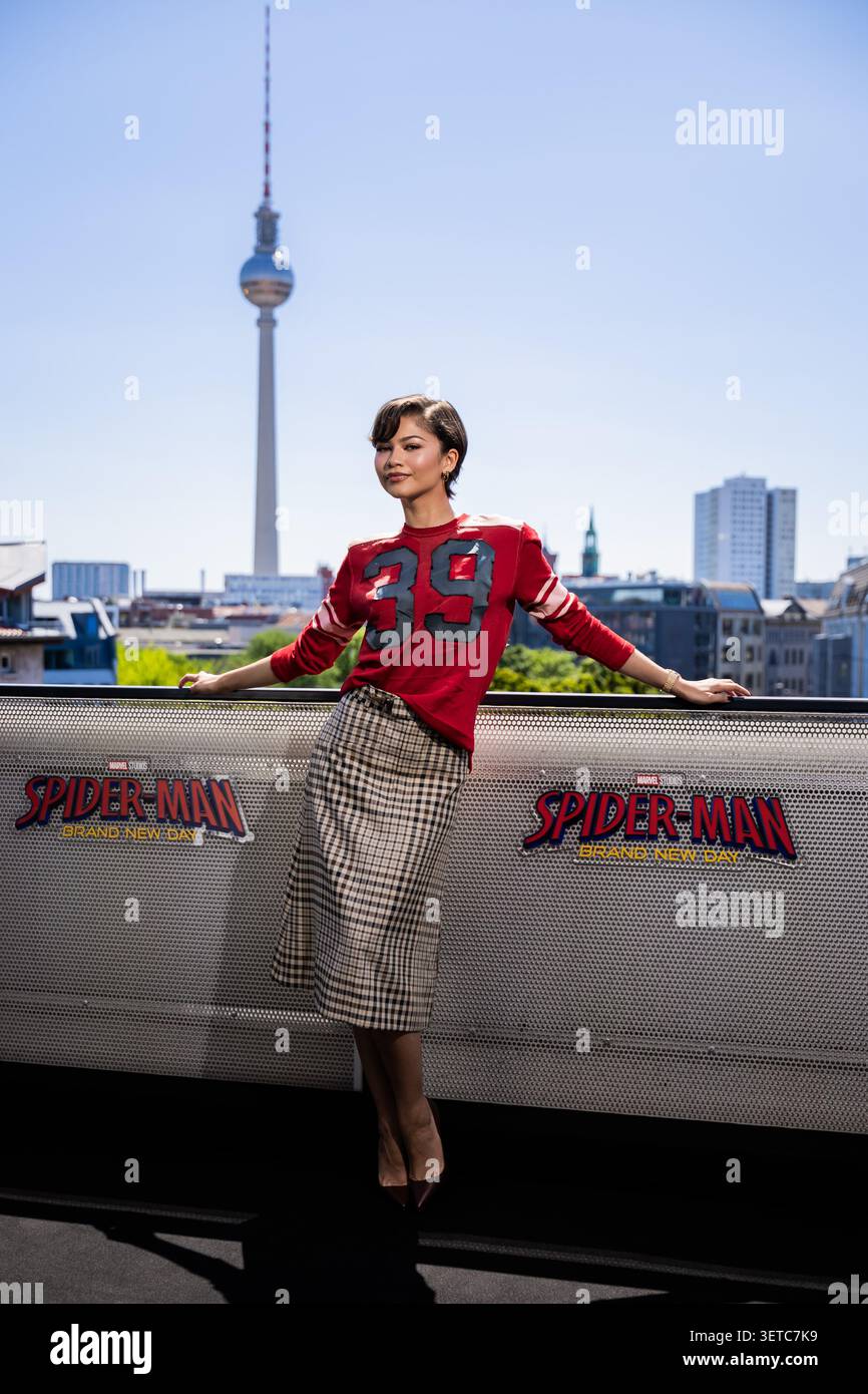 22 June 2026, Berlin: Zendaya, actress, photographed at a photocall in ...