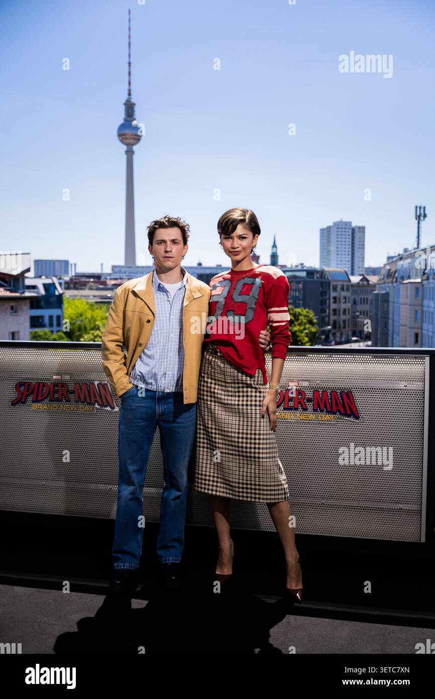 22 June 2026, Berlin: Tom Holland and Zendaya, both actors ...