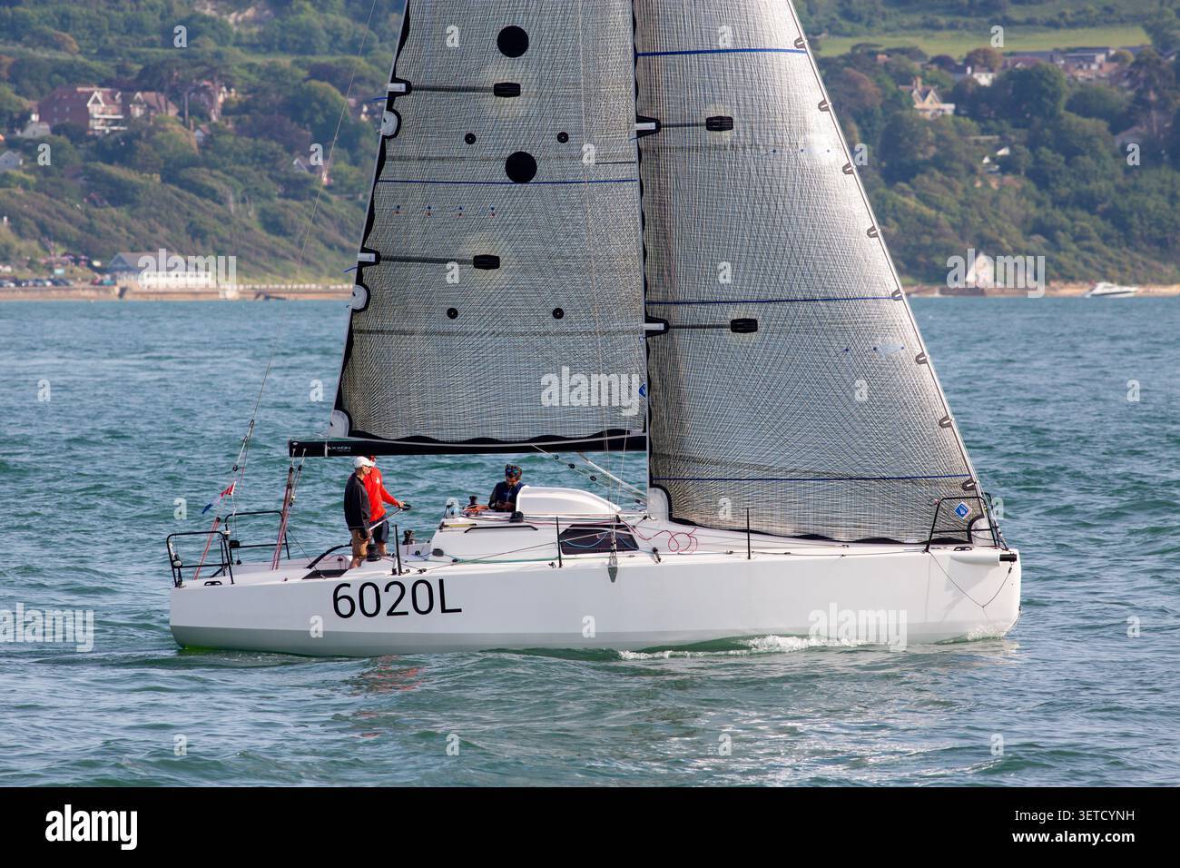 Hurst Narrows, Hampshire, UK - May 23 2026: Yachts racing down the ...