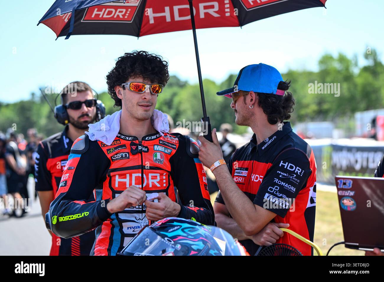 during the 2026 Moto2 Monster Energy Grand Prix of Czechia, at Brno ...