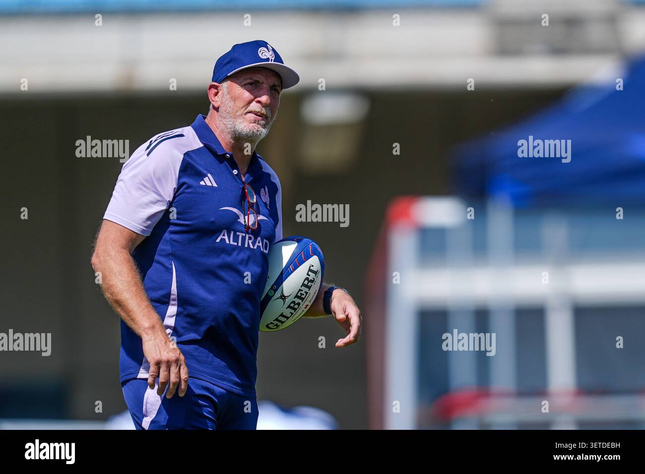 Offense coach of France Patrick ARLETTAZ during the training session of ...