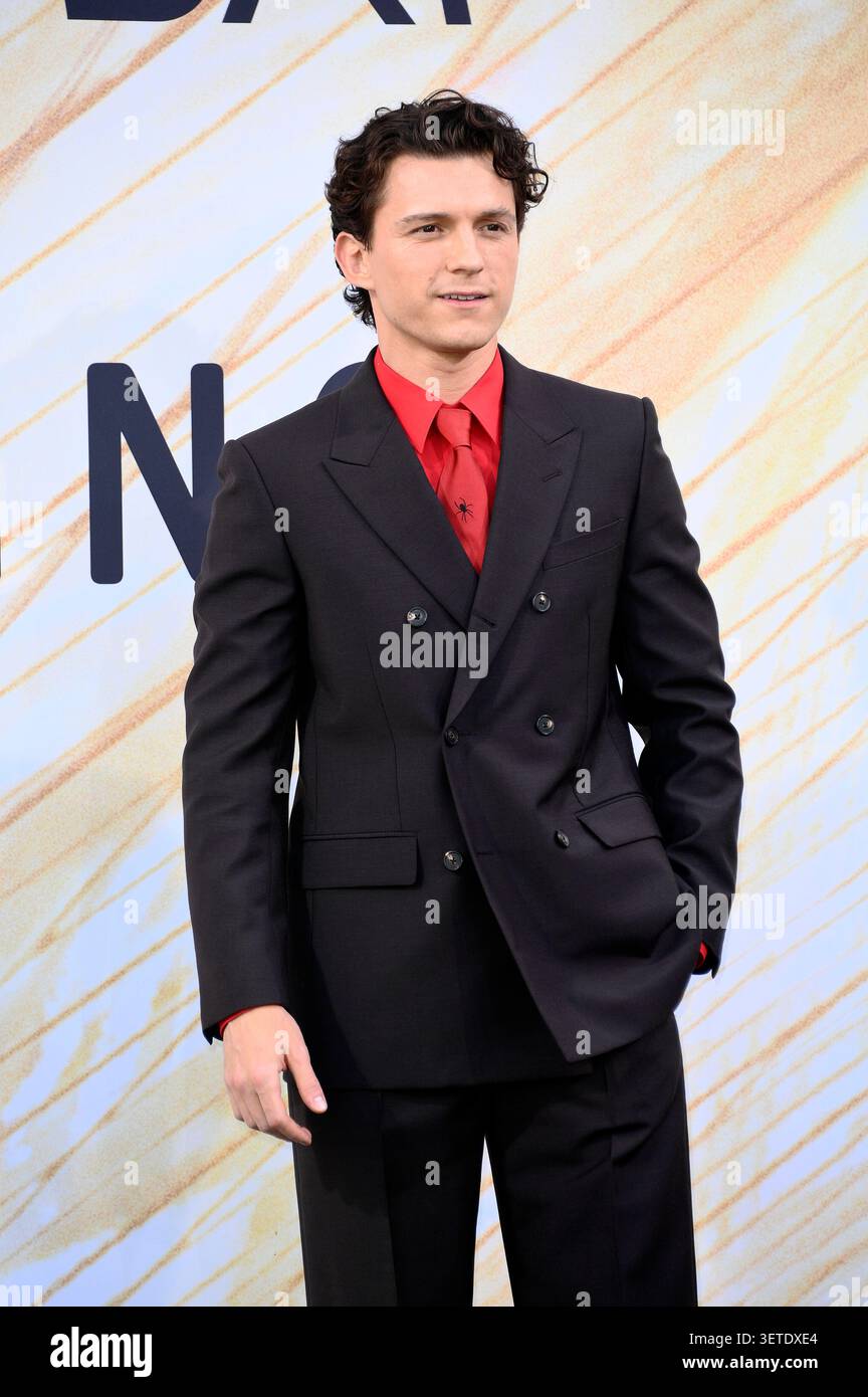 Tom Holland at the fan event for the movie 'Spider-Man: Brand New Day ...