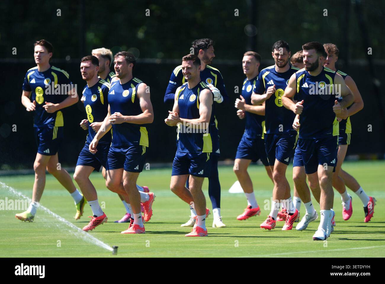 Scotland's Kenny McLean (centre) during a training session at the ...