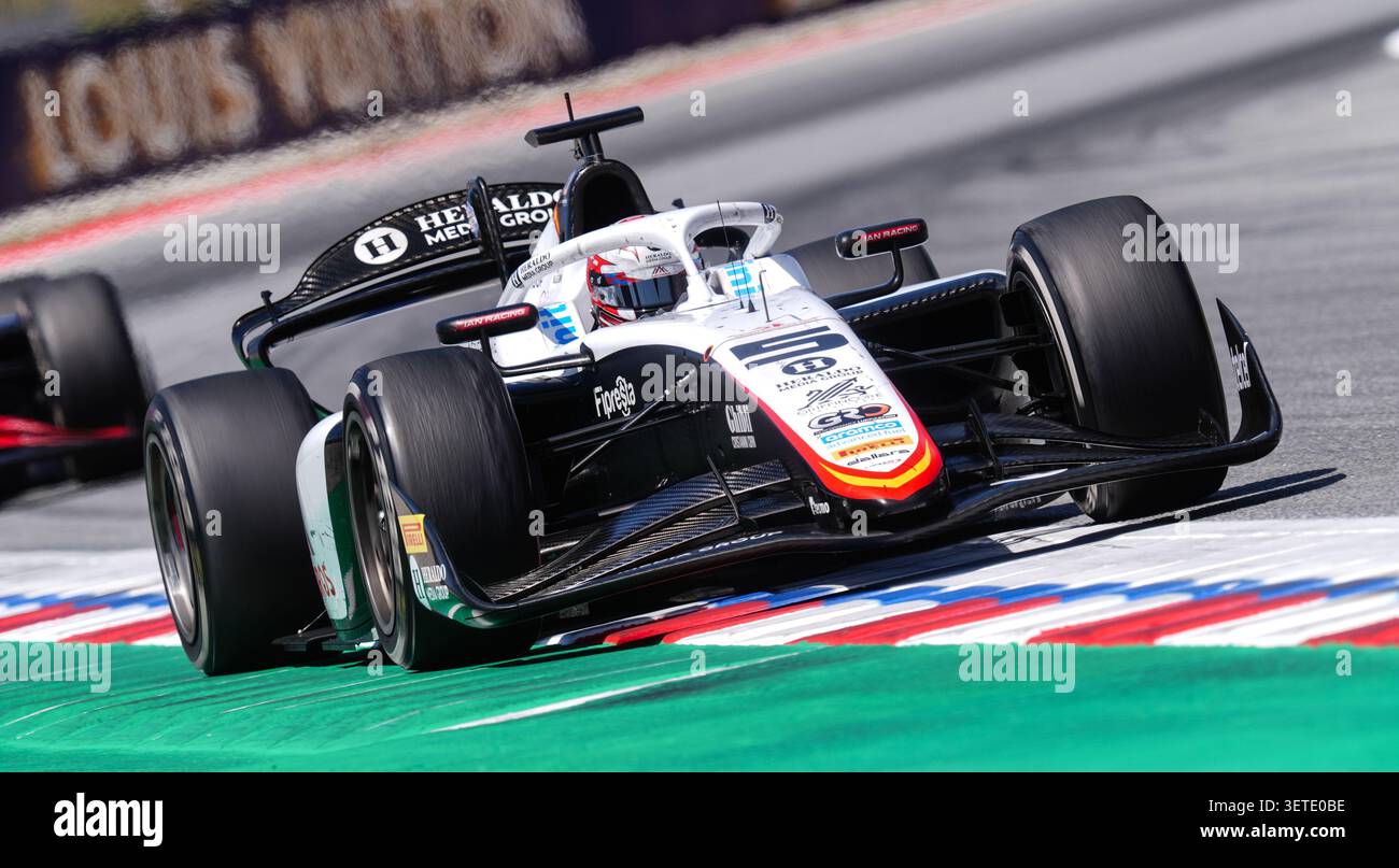 Campos Racing's Noel Leon during the F2 Feature Race at the Circuit de ...