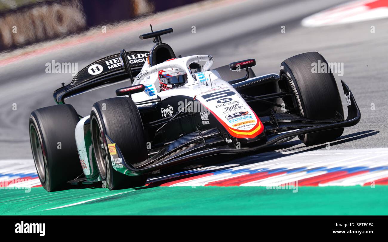 Campos Racing's Noel Leon during the F2 Feature Race at the Circuit de ...