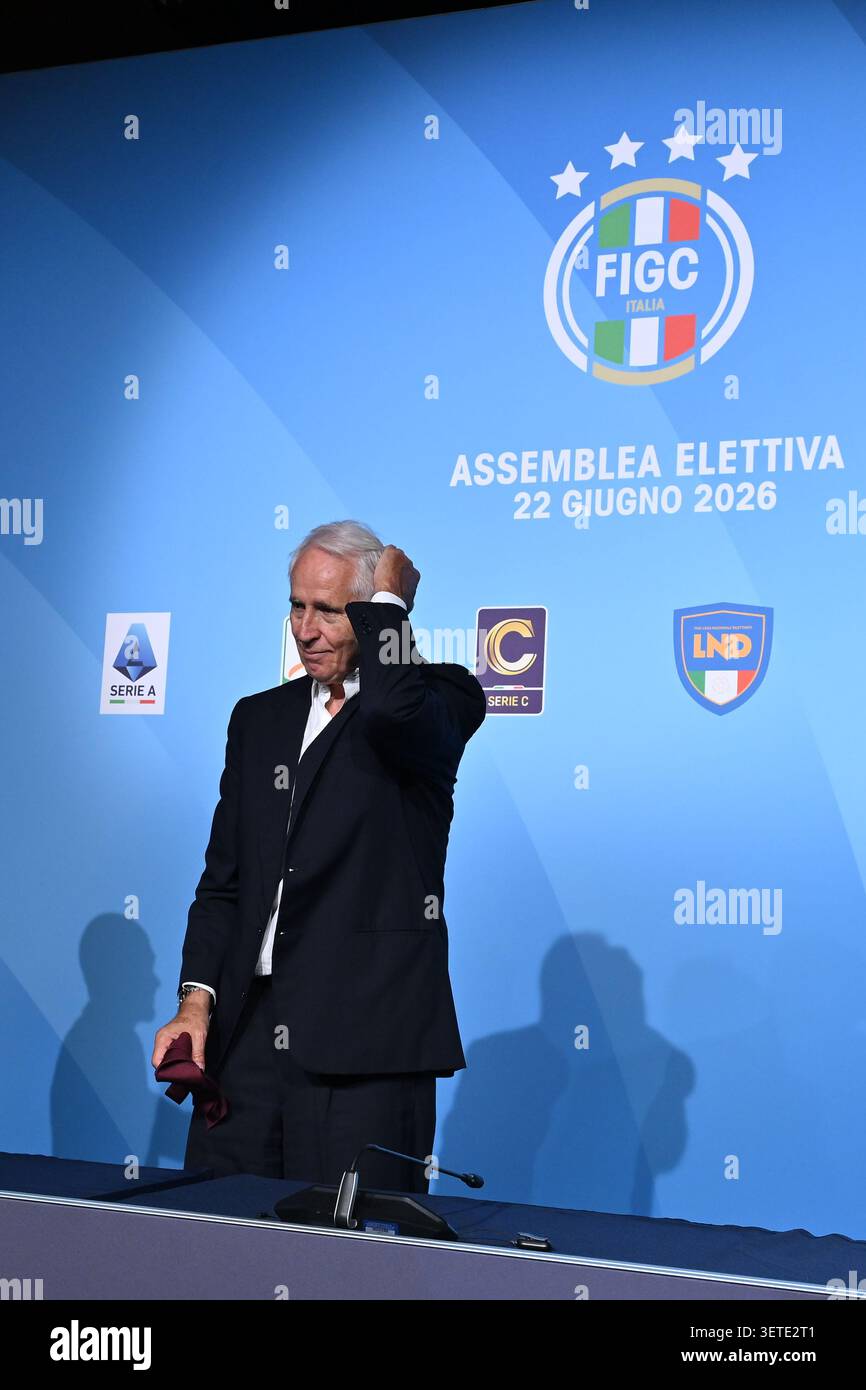 IPA85943488 - Giovanni Malago attends the FIGC's elective Federal ...