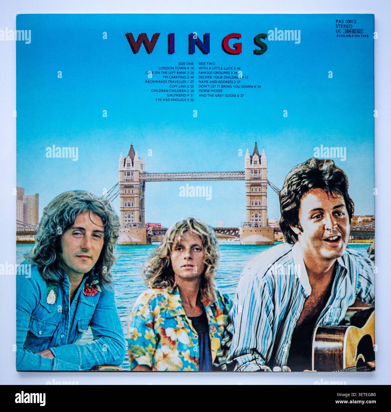 Back cover of London Town, the sixth studio album by Paul McCartney and ...