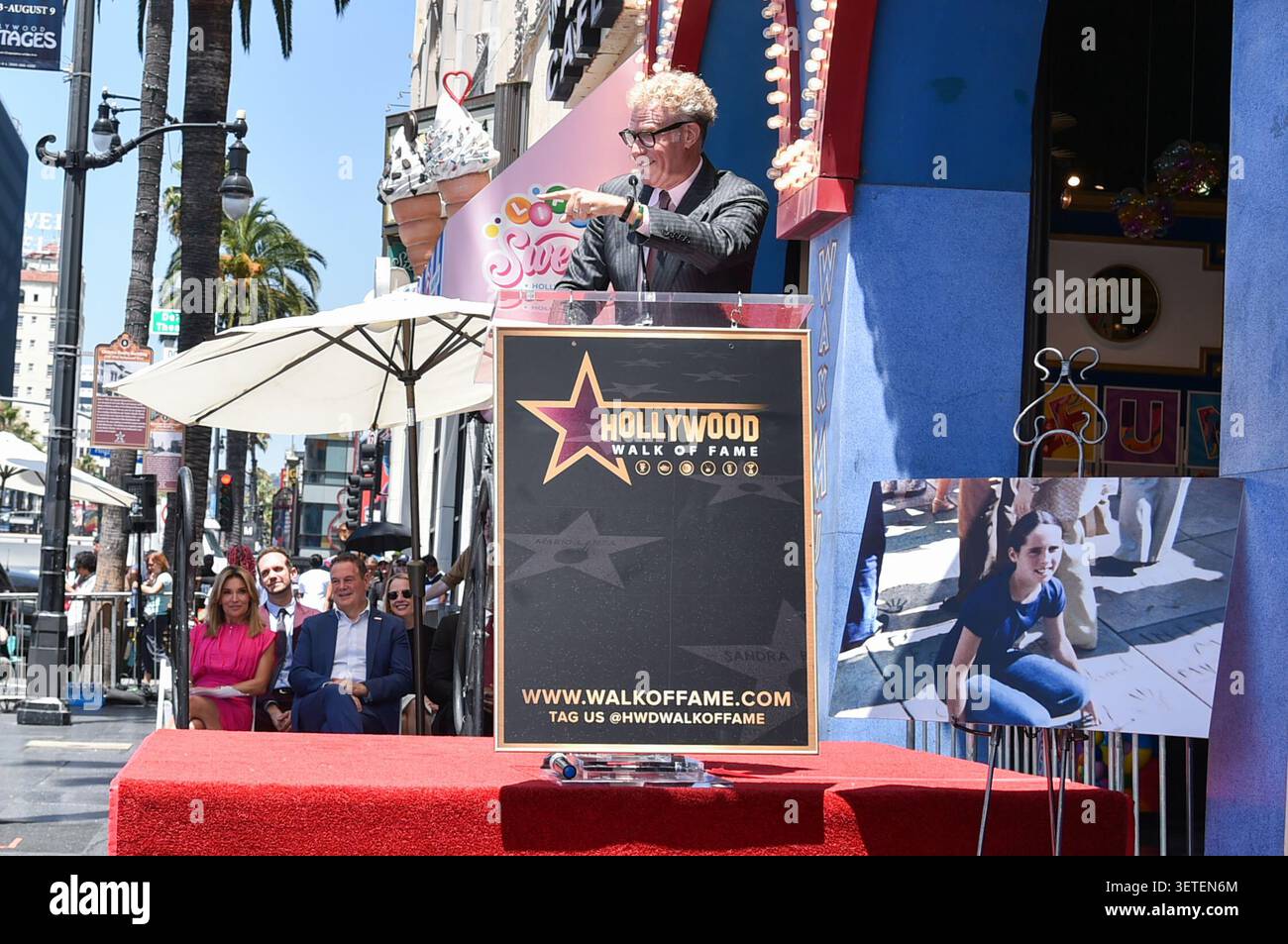 Will Ferrell speaks during a ceremony honoring Molly Shannon with a ...