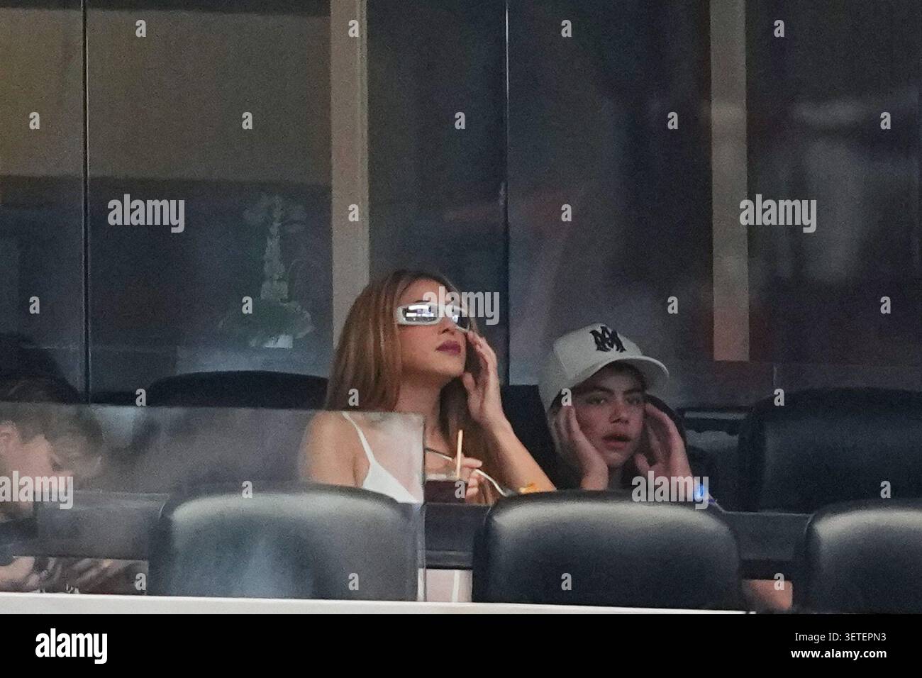 Colombian singer Shakira attends the World Cup Group J soccer match ...