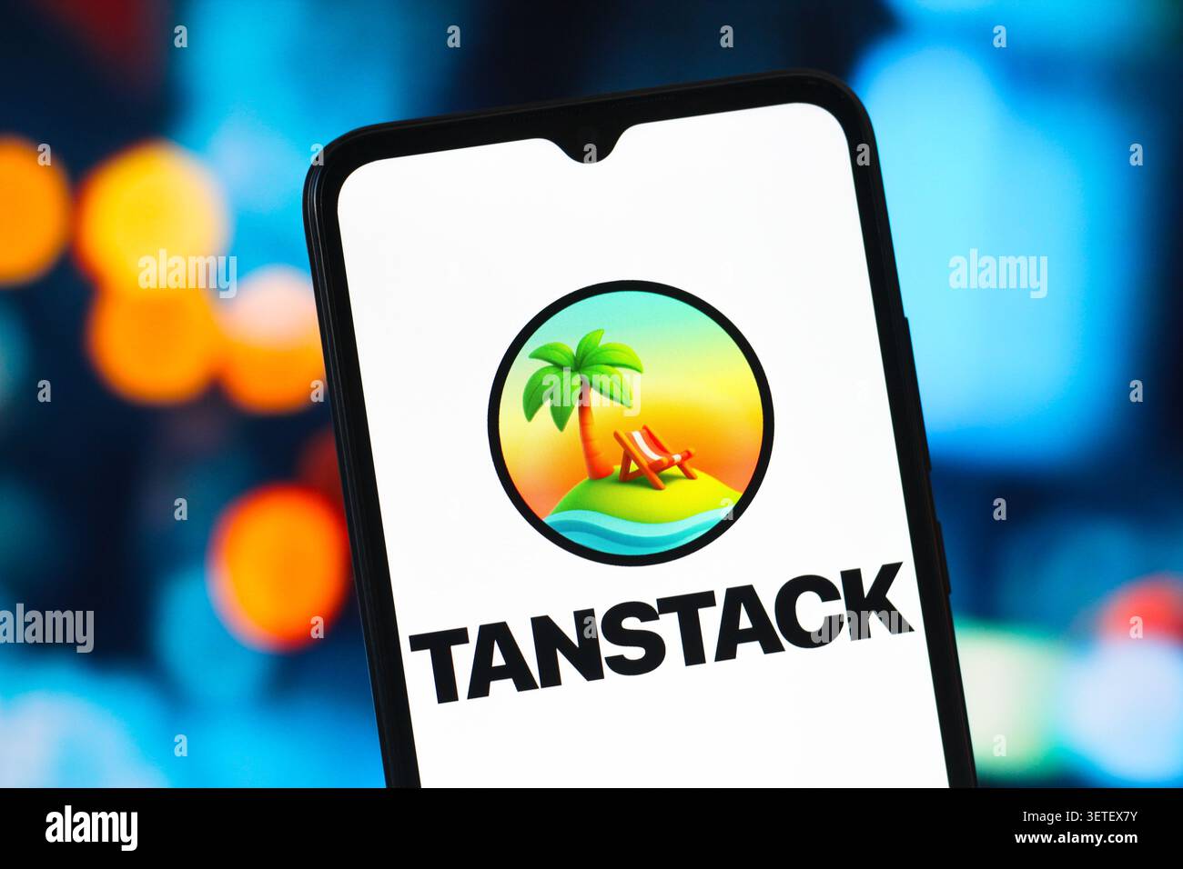 In this photo illustration, the TanStack (Tan Stack) logo is seen ...