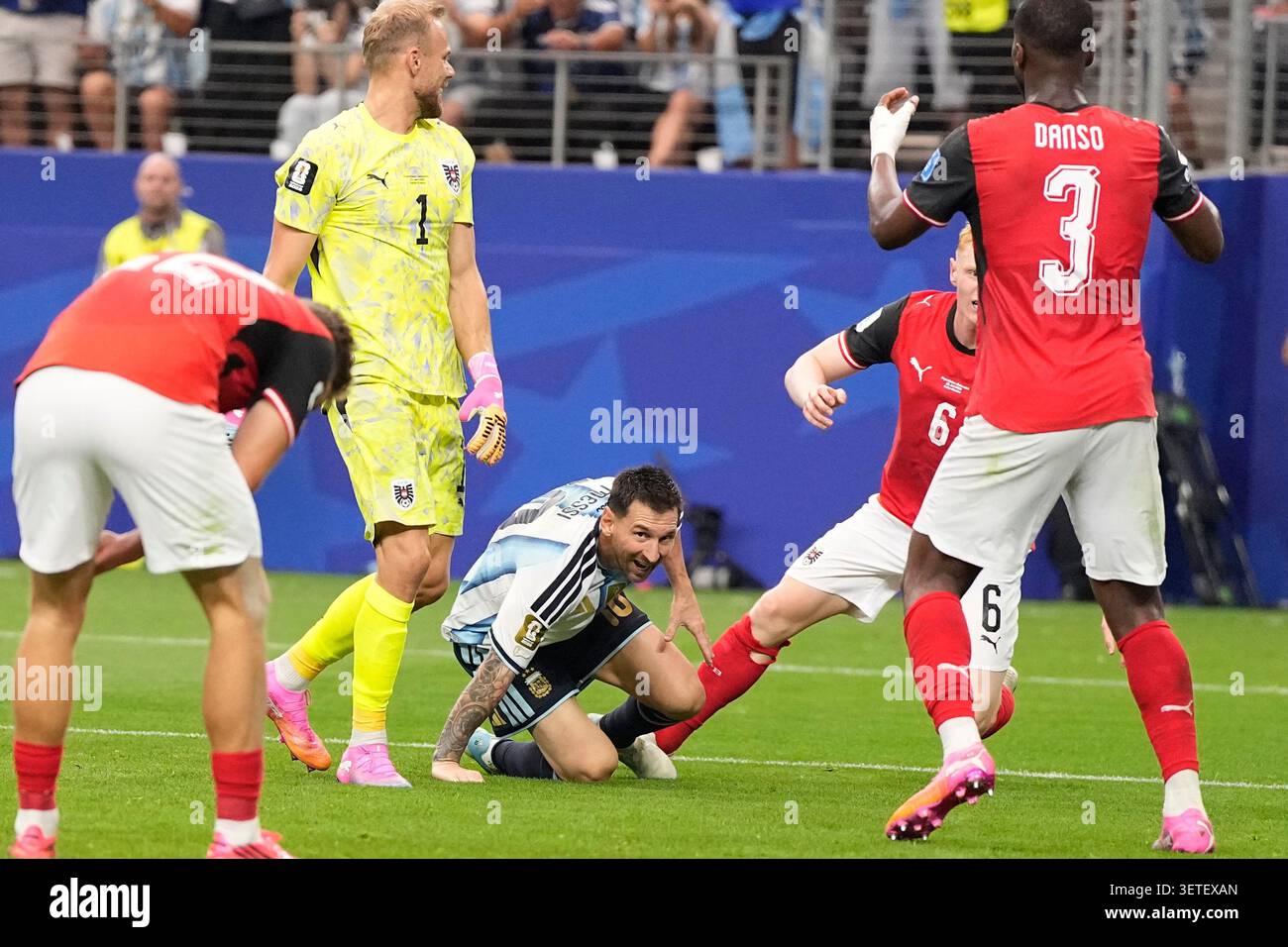 Argentina's Lionel Messi (10) scores his side's second goal during the ...