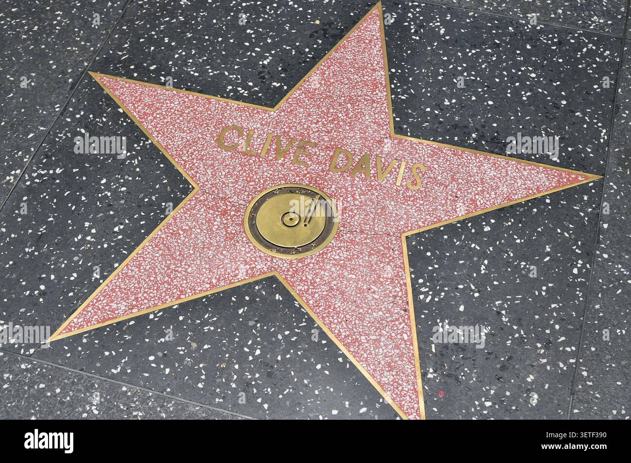 Clive Davis' star is pictured on the Hollywood Walk of Fame on Monday ...