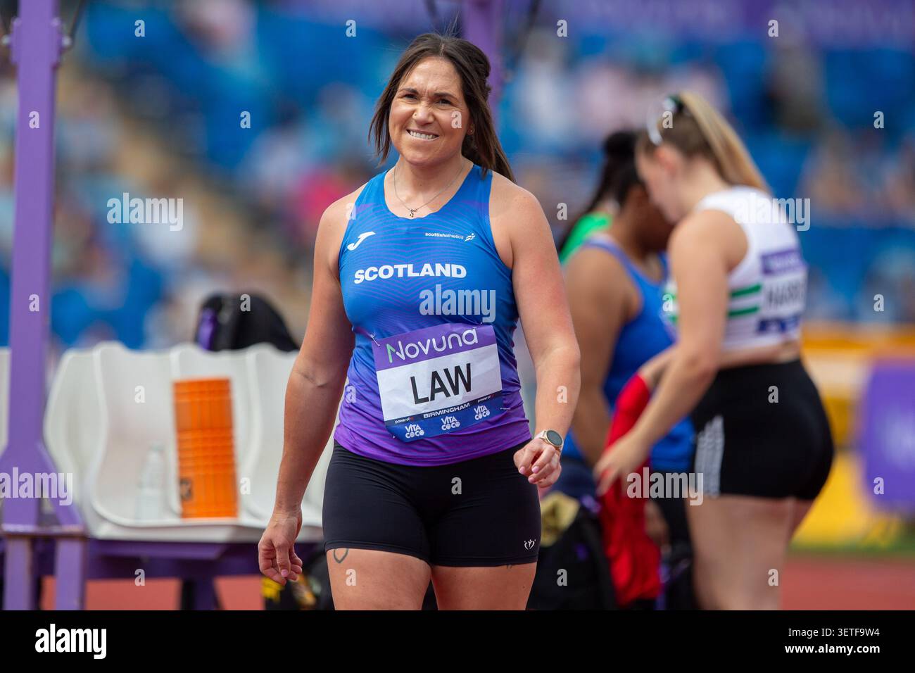 Headshot of Kirsty Law during the Womens Discus at the UK Athletics ...