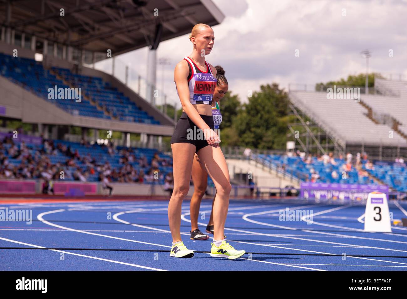 Emily Newnham ahead of the Womens 400m Hurdles final at the UK ...
