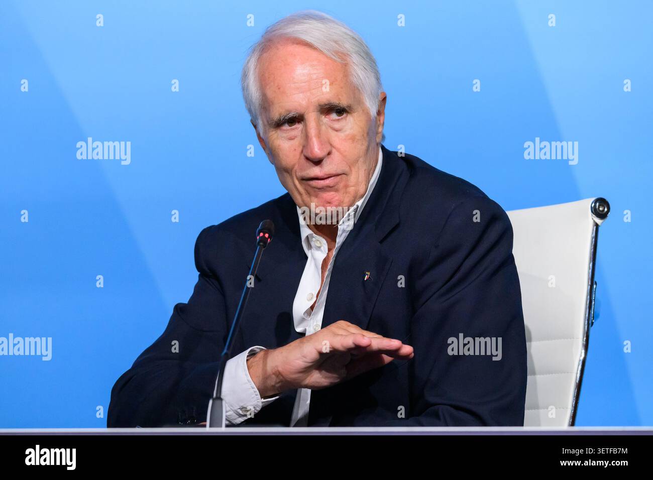 The newly elected President of the Italian Football Federation (FIGC ...