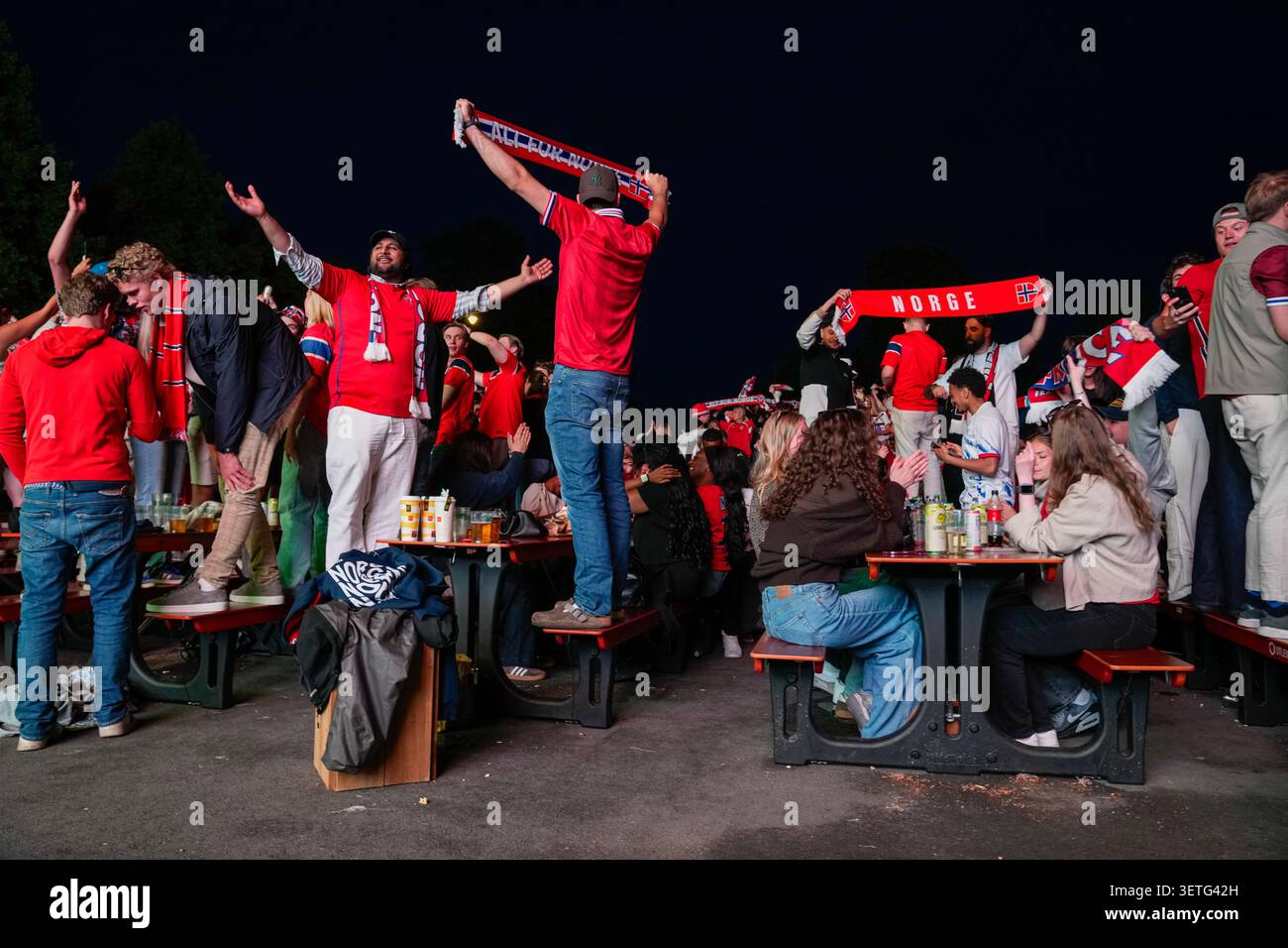 Oslo 20260623. Football party before the World Cup match between Norway ...
