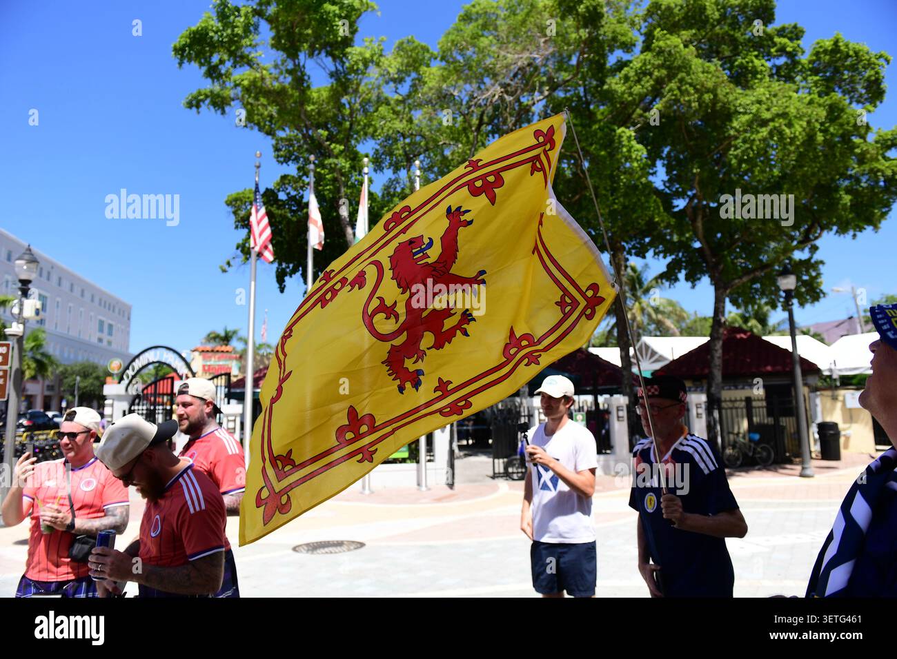Scotland's fans take over Miami ahead of their march to loanDepot Park ...
